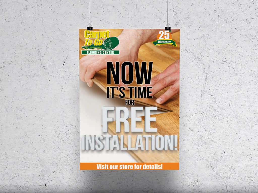 Carpet To Go's Free Installation Campaign - Media Critters